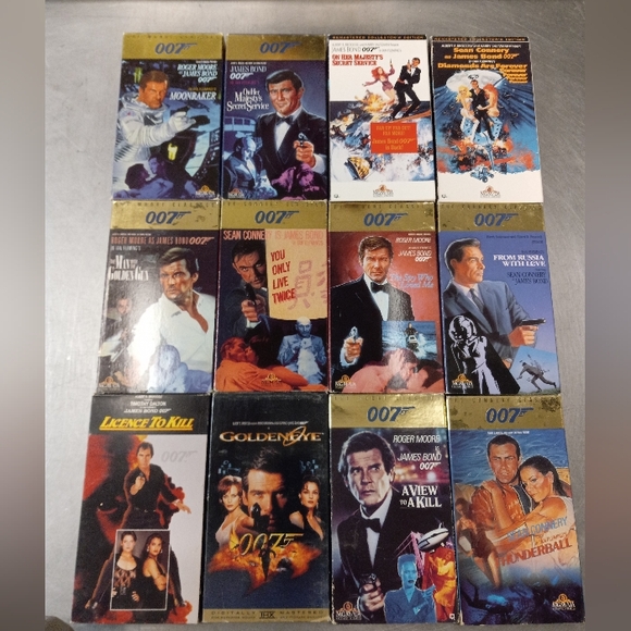 Sony | Other | Lot Of 2 James Bond 07 Moore Connery Classics Vhs Tapes | Poshmark